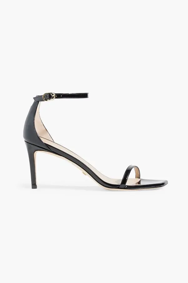 STUART WEITZMAN Patent-leather Sandals - Black