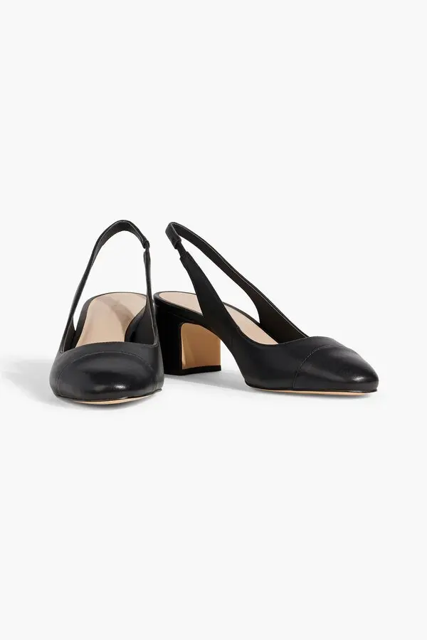 STUART WEITZMAN Milla 55 Leather Slingback Pumps