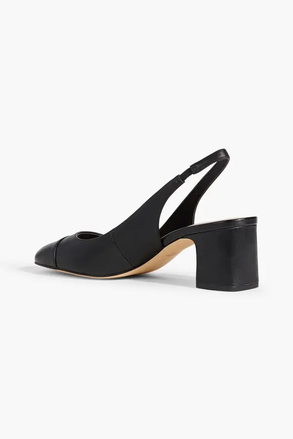 STUART WEITZMAN Milla 55 Leather Slingback Pumps