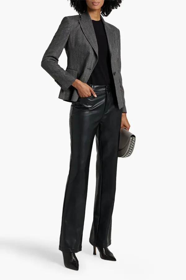 Brunello Cucinelli Bead-embellished Pinstriped Twill Blazer