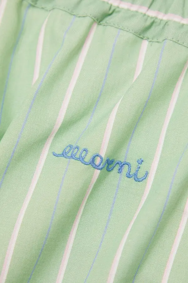 Marni Striped Cotton Wide-leg Pants