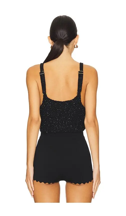 ASTA RESORT Grace Sequined Crop