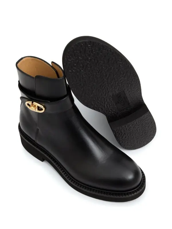 Valentino Garavani 40mm Vlogo Locker Ankle Boots