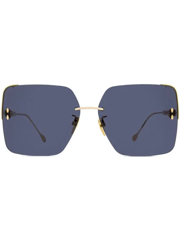 Isabel Marant Rimless Square-frame Sunglasses - Gold