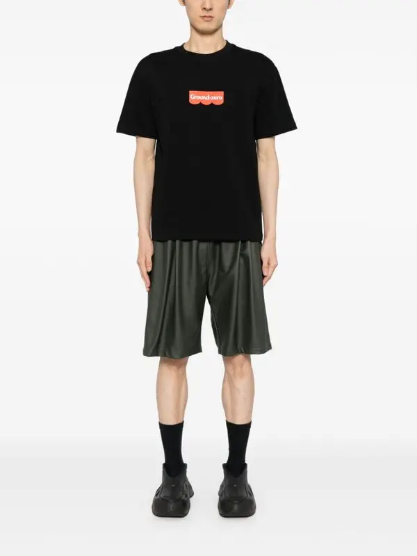 GROUND ZERO Logo-print T-shirt - Black