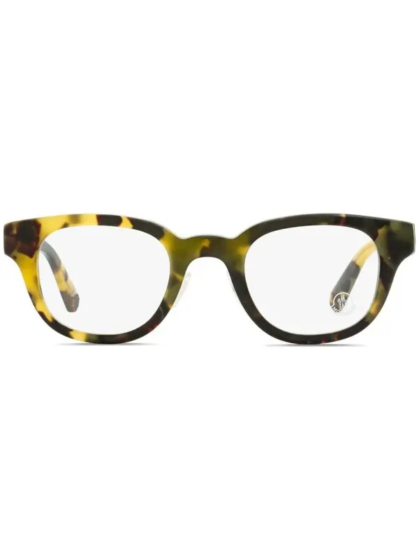 Moncler Rectangle-frame Optical Glasses - Brown