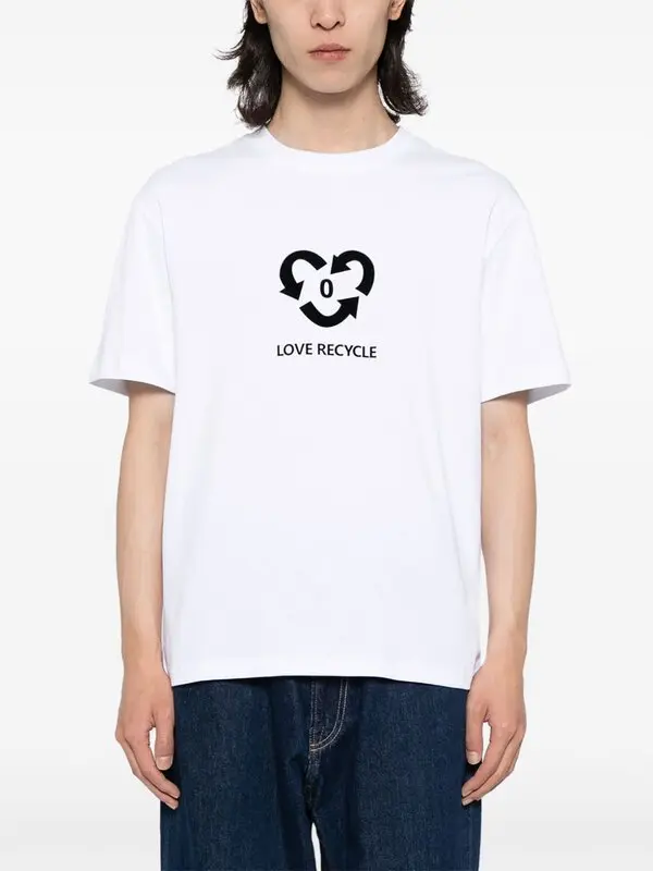 GROUND ZERO Slogan-print Cotton T-shirt - White