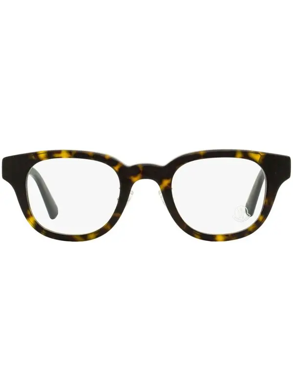 Moncler Rectangle-frame Optical Glasses - Brown