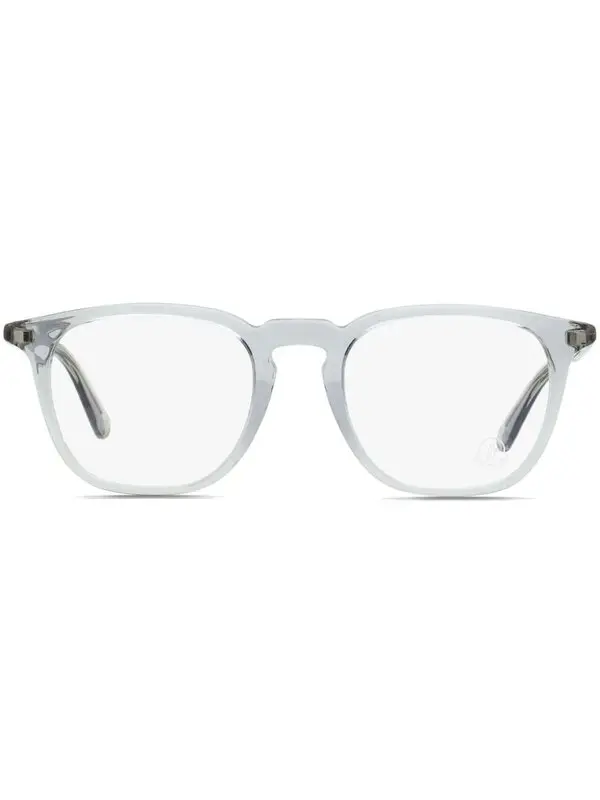 Moncler Translucent Wayfarer-frame Glasses - Neutrals