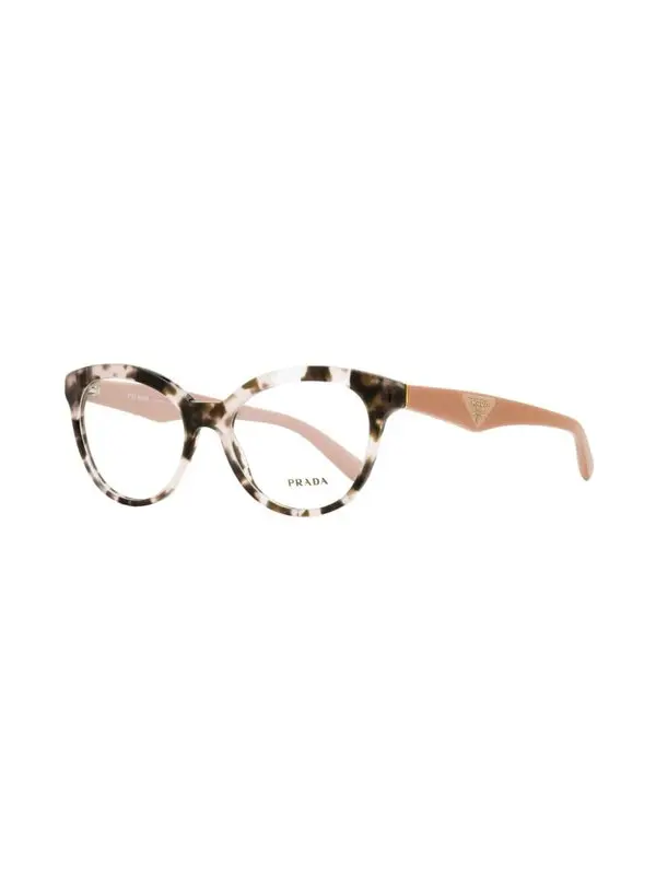 Prada 11r Oval-frame Sunglasses - Neutrals