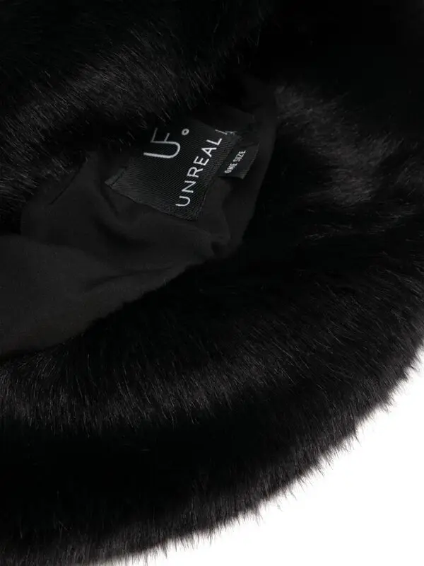 UNREAL FUR Yeoman Faux-fur Bucket Hat - Black