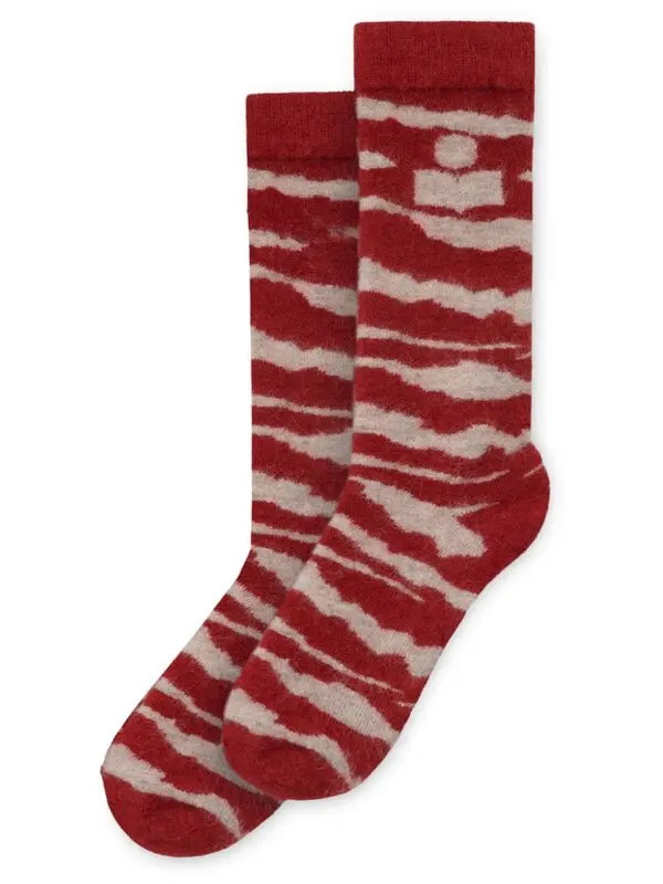 Isabel Marant Shona Mid-calf Socks - Red