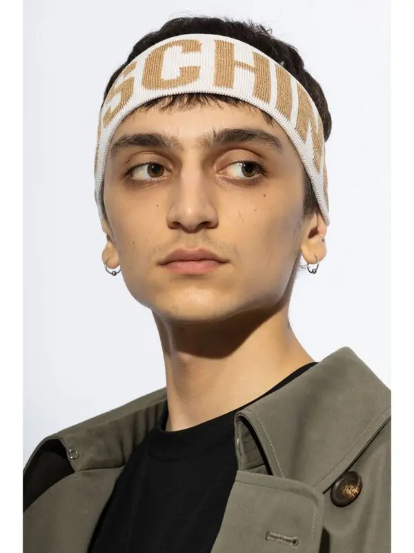 Moschino Logo-intarsia Knit Headband