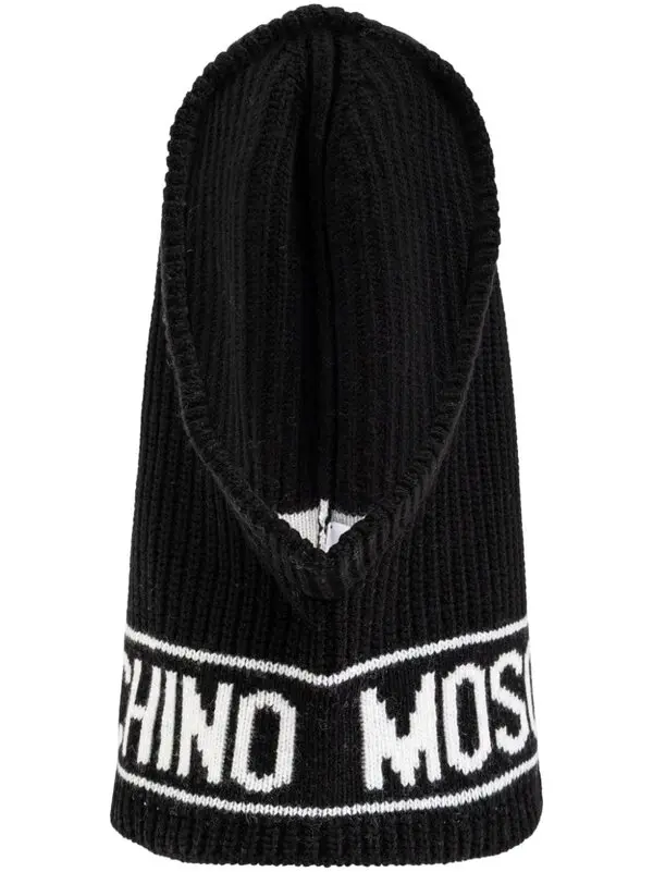 Moschino Logo-intarsia Knit Balaclava