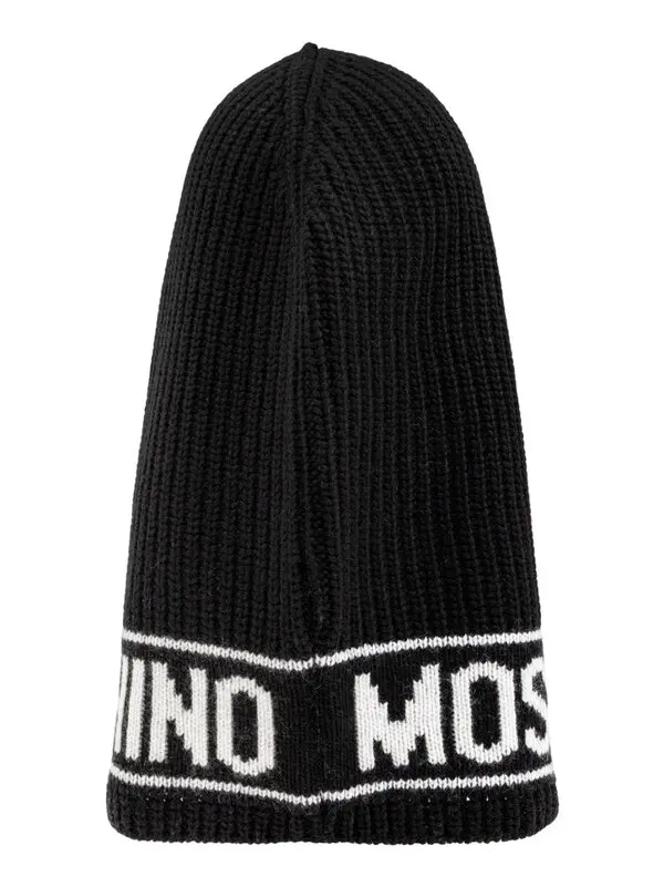 Moschino Logo-intarsia Knit Balaclava