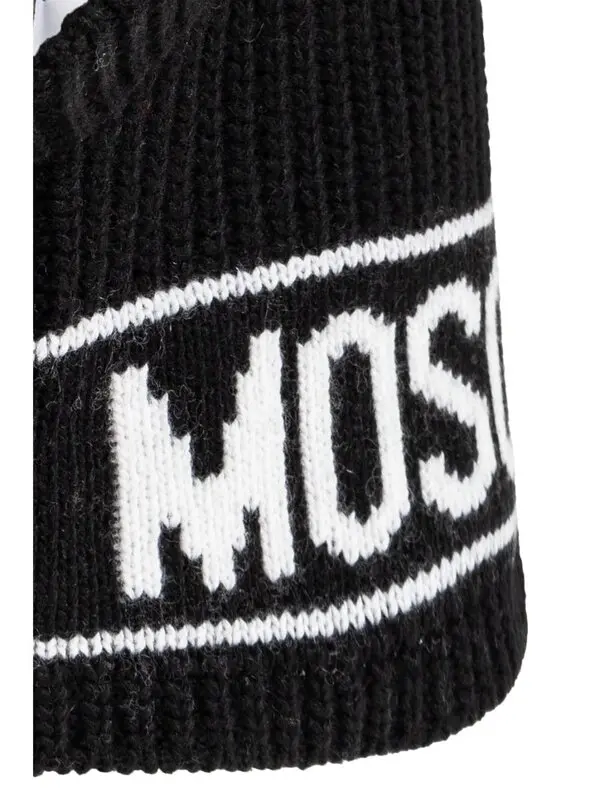 Moschino Logo-intarsia Knit Balaclava