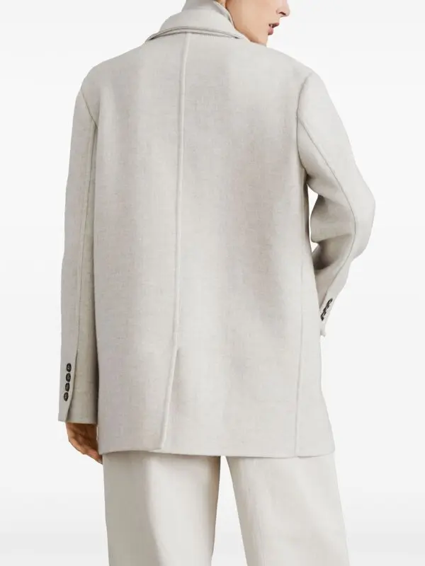 Brunello Cucinelli Monili-embellished Blazer - White