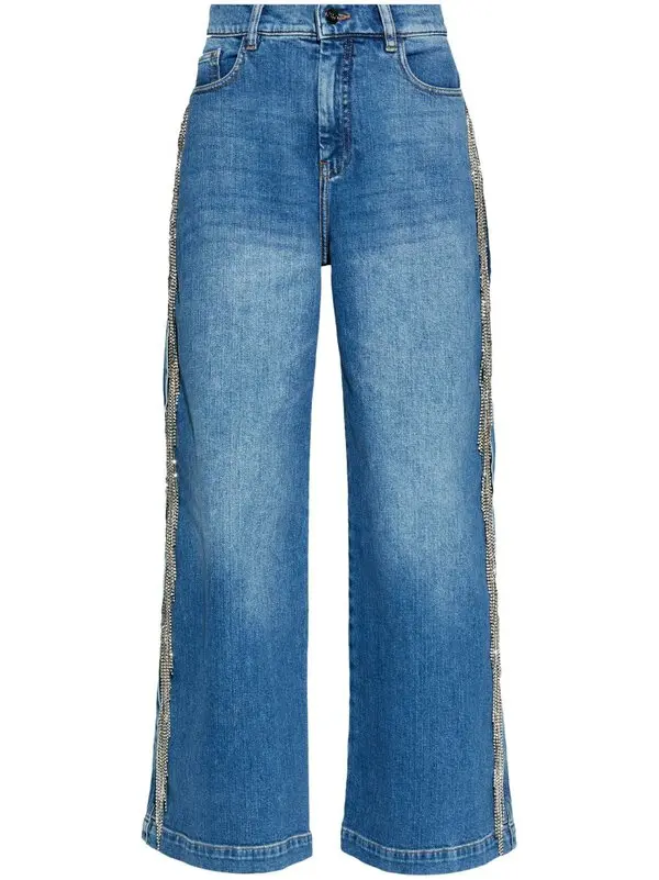 Munthe Crystal-embellished Flared Jeans