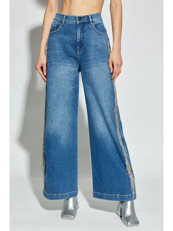 Munthe Crystal-embellished Flared Jeans