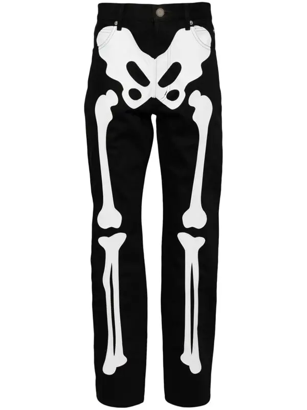 TAKAHIROMIYASHITA THESOLOIST. Skeleton-print Jeans - Black