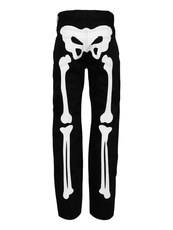 TAKAHIROMIYASHITA THESOLOIST. Skeleton-print Jeans