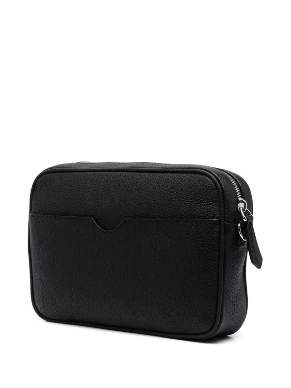 Fendi Embossed Leather Body Bag - Black