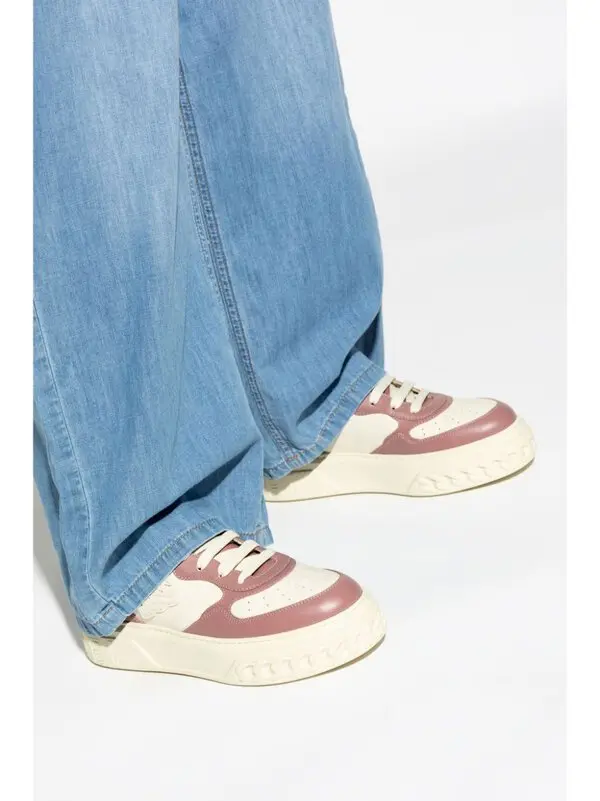 Casadei Off Road Leather Sneakers