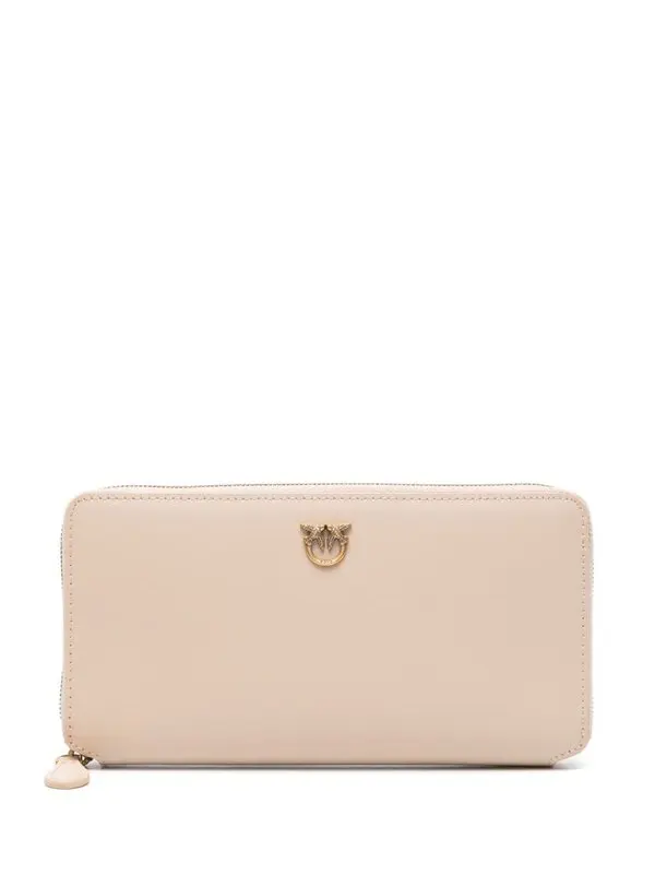 Pinko Love Birds Wallet - Neutrals