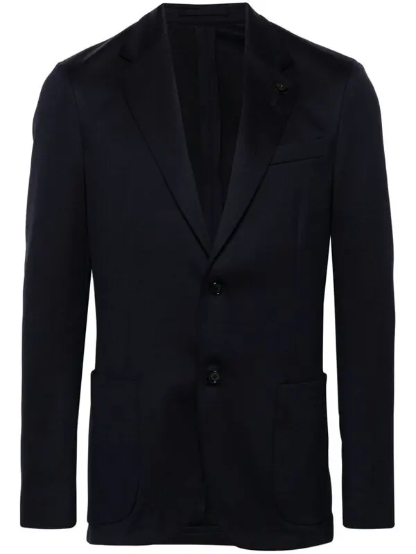 LARDINI Single-breasted Blazer - Blue