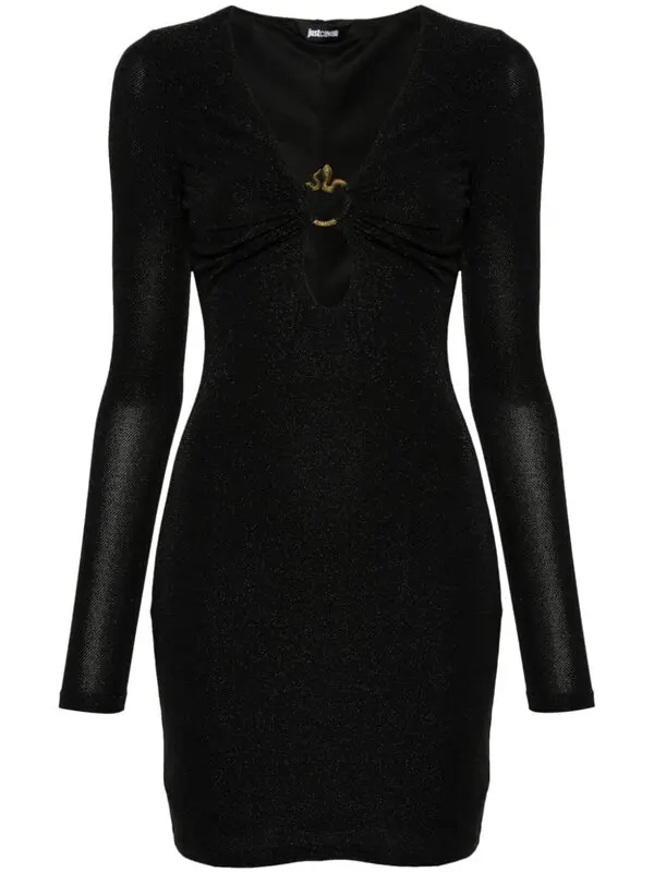 Just Cavalli Snake-detail Mini Dress