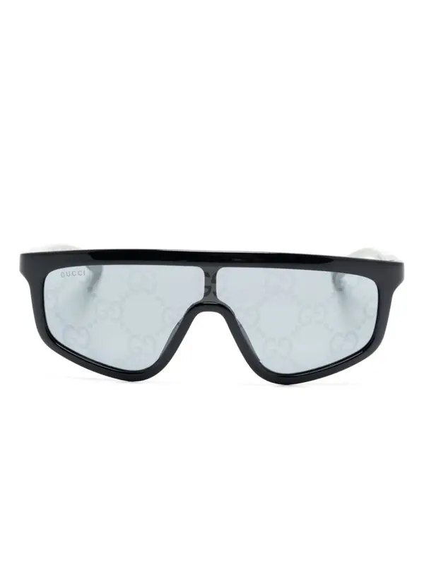 Gucci Shield-frame Sunglasses - Black