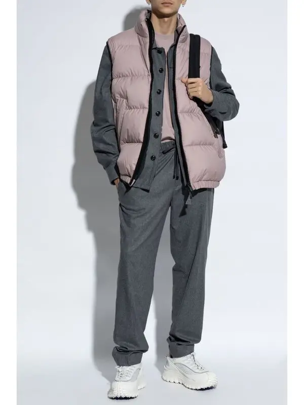 Moncler Fedare Logo-patch Down Gilet - Pink