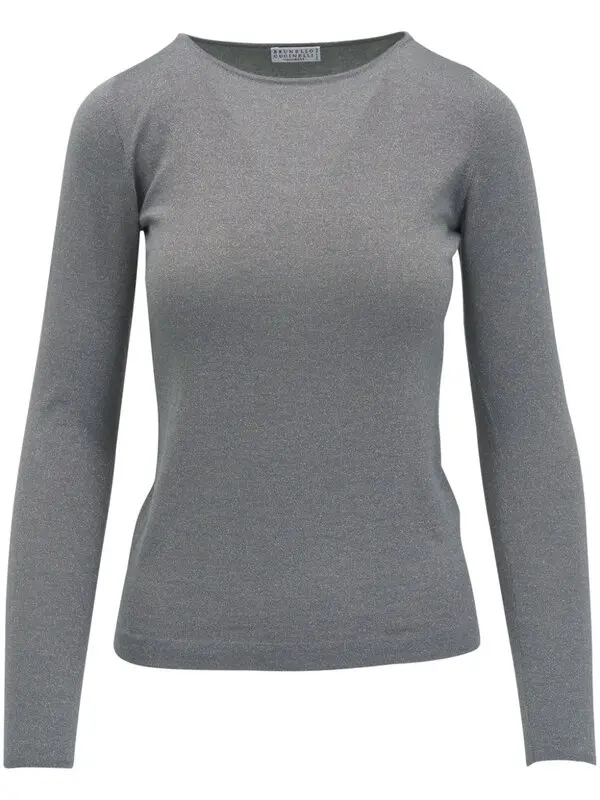 Brunello Cucinelli Cashmere-silk Blend Jumper - Grey