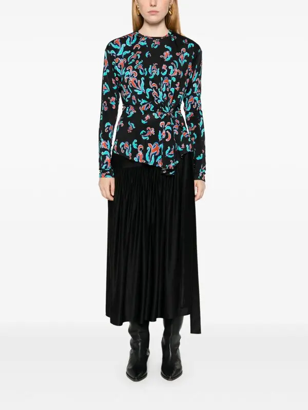 Rabanne Bow-detail Midi Skirt