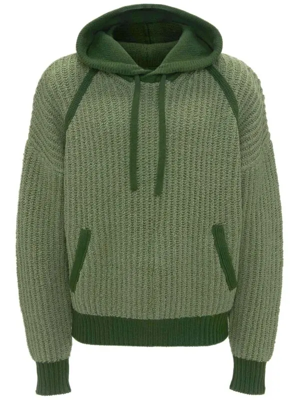 JW Anderson Ribbed-knit Hoodie
