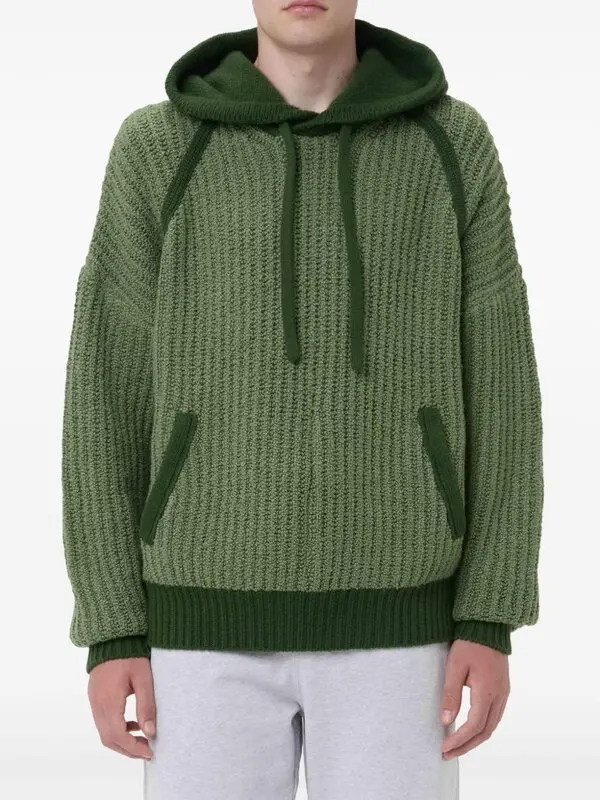 JW Anderson Ribbed-knit Hoodie