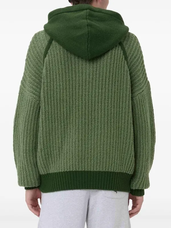 JW Anderson Ribbed-knit Hoodie