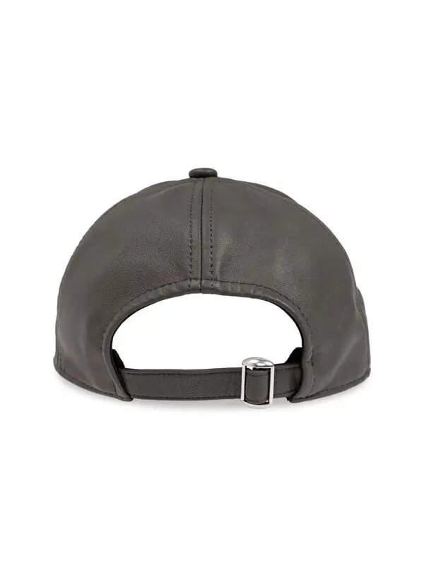 YVES SALOMON Leather Baseball Cap