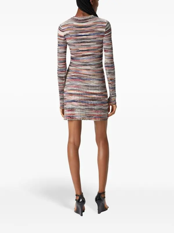 Missoni Mélange-effect Mini Dress - Neutrals