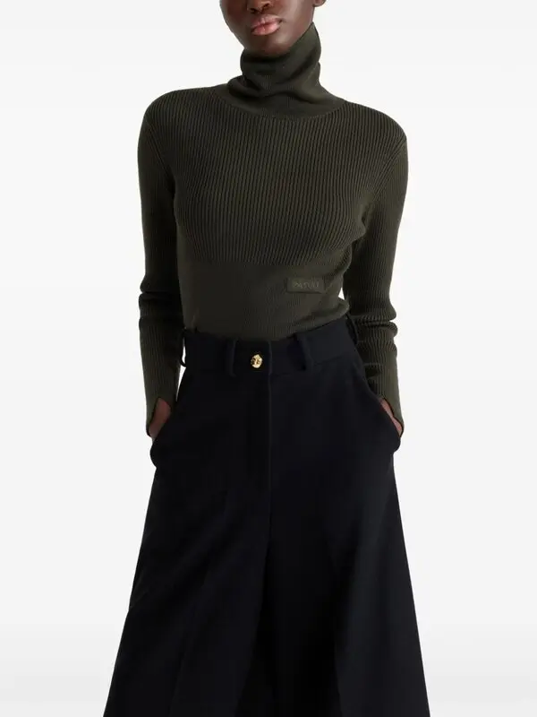 PATOU Ribbed Roll-neck Sweater