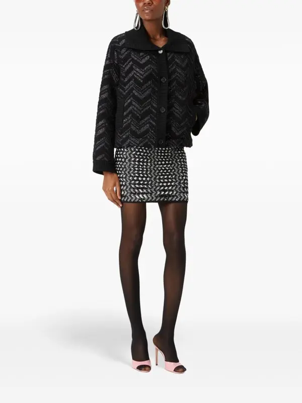 Missoni Zigzag Lamé Mini Skirt