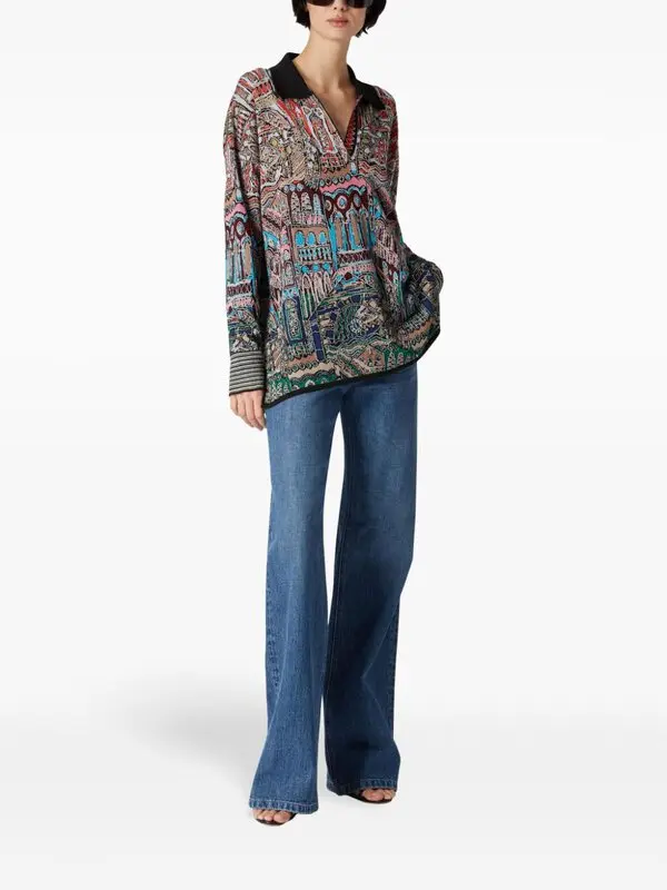 Missoni Knitted-panel Jeans