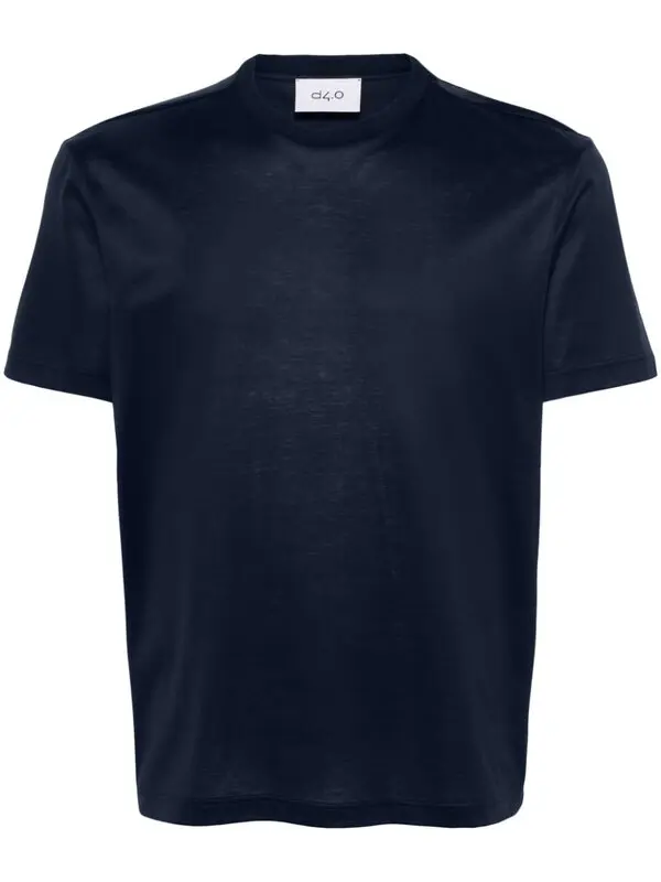 D4.0 Cotton T-shirt - Blue