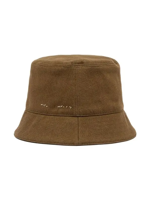 Marni Logo-embroidered Bucket Hat - Brown