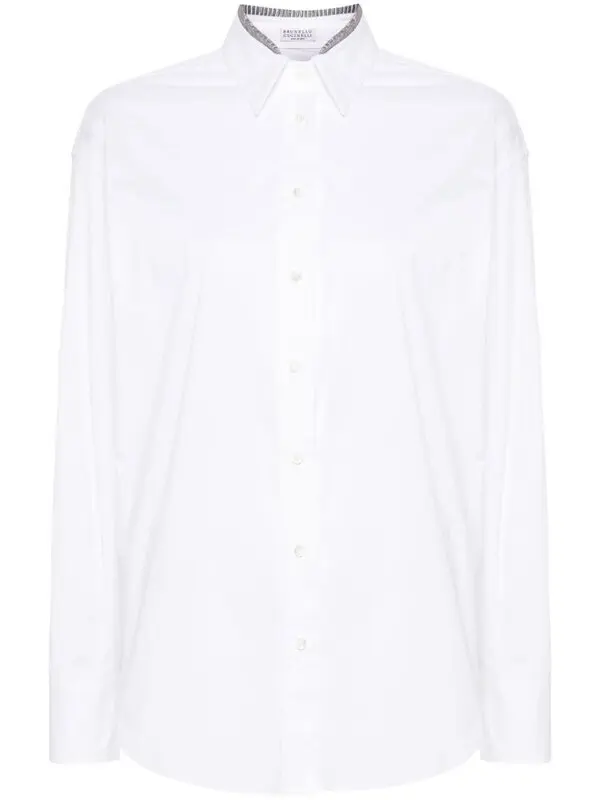 Brunello Cucinelli Bead-detailed Shirt