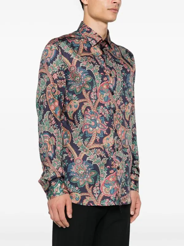 Etro Paisley-print Shirt - Blue