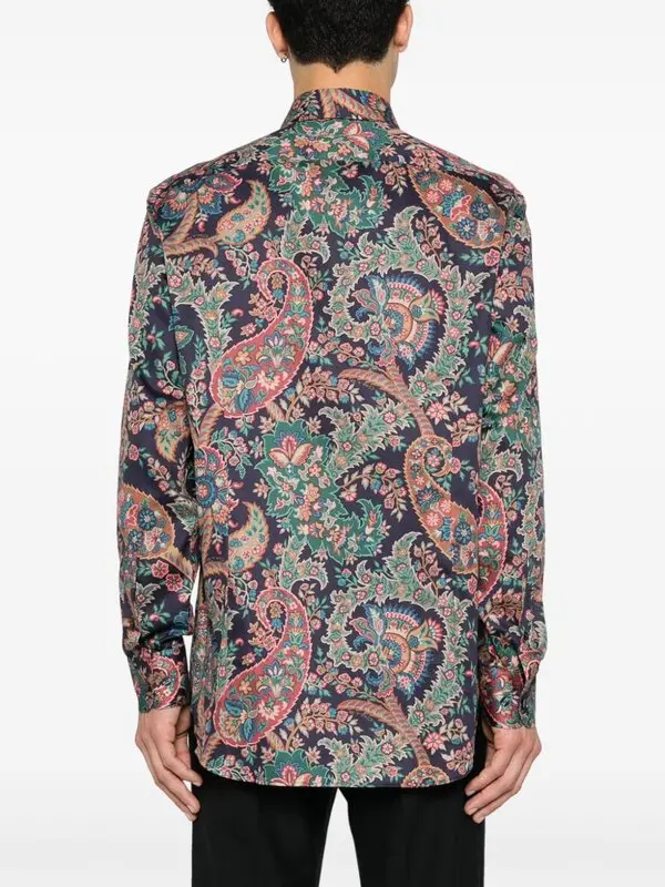 Etro Paisley-print Shirt - Blue