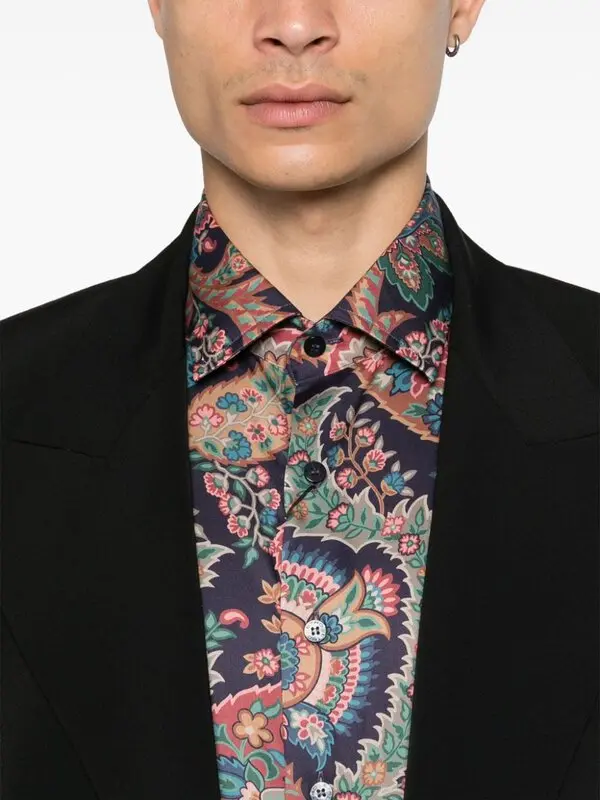 Etro Paisley-print Shirt - Blue