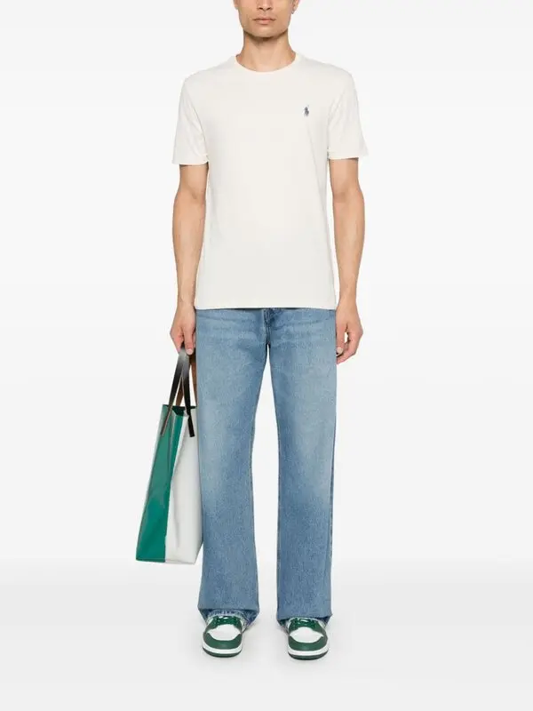 Polo Ralph Lauren Pony-embroidered T-shirt - Neutrals
