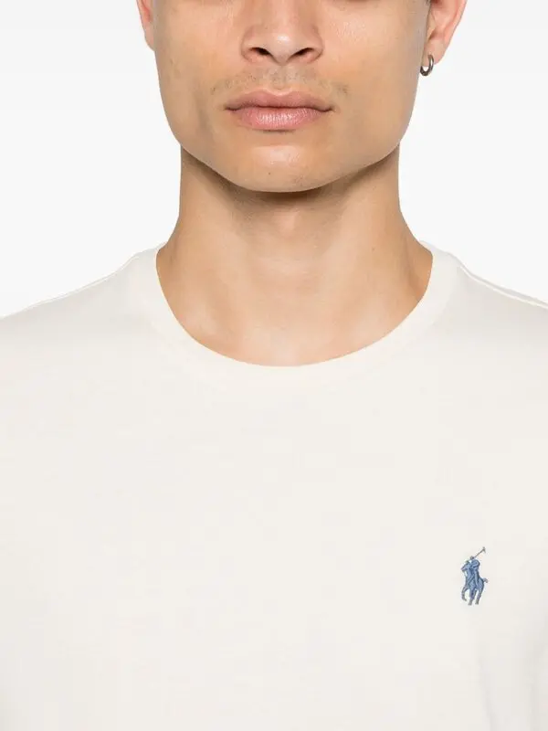 Polo Ralph Lauren Pony-embroidered T-shirt - Neutrals